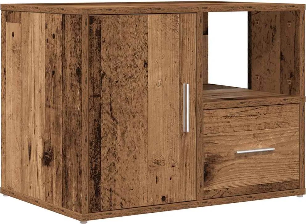 Rohová skříňka old wood 160 x 40 x 45 cm kompozitní dřevo 3307826