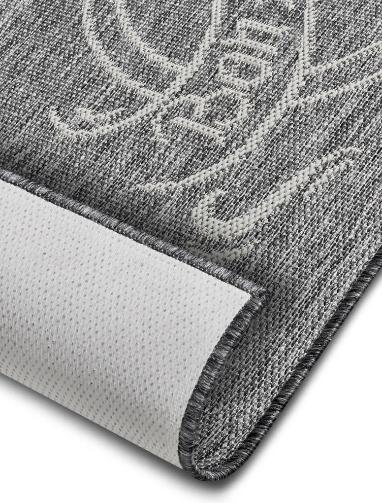 Hanse Home, Běhoun Cucina Bon Appetit 105622 Grey Cream, 92x150, šedá, kuchyně