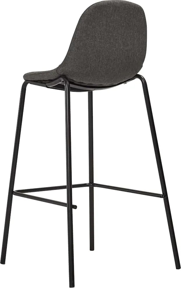 3dílný barový set textil tmavě šedý 3051133
