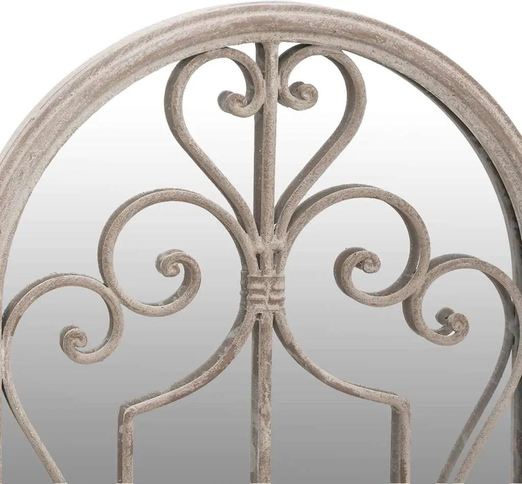 Zahradní zrcadlo pískové 70 x 30 cm železo do exteriéru 318375