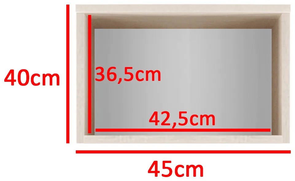 Eka Předsíňová stěna s čalouněnými panely Trinity 32 - Sonoma / Světlá béžová 2303