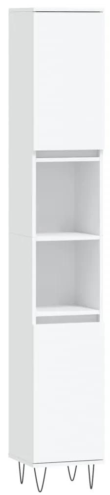3dílný set koupelnového nábytku bílý kompozitní dřevo,  3190275