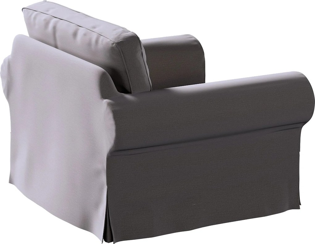 Potah na křeslo IKEA Ektorp barva hnědá látka sametová