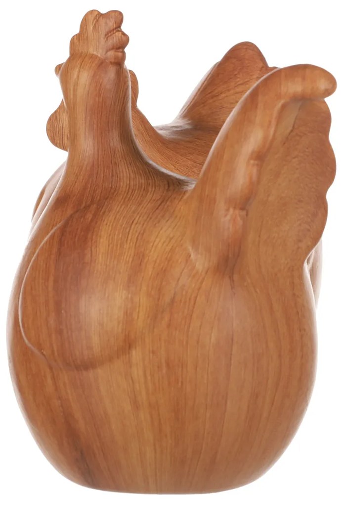 Autronic Slepice s kohoutem, keramika, dřevěný dekor 11x12 cm Varianta: Slepice