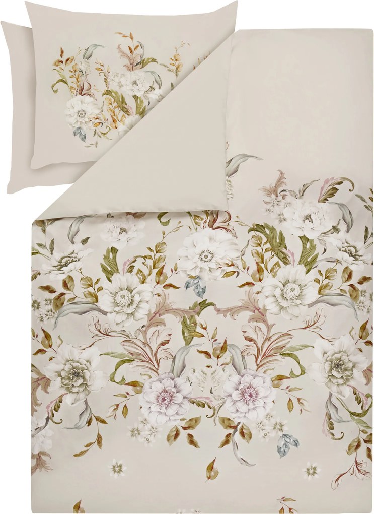 Livarno® Saténové ložní povlečení, 240 x 220 cm, 70 x 90 cm (květiny)