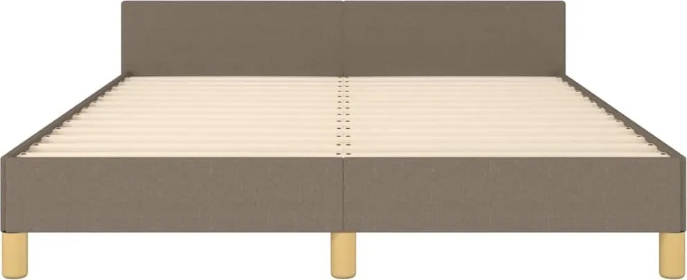 Rám postele bez matrace taupe 140 x 190 cm textil 3125377