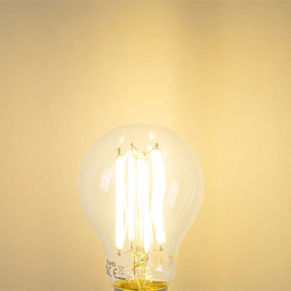 Sada 5 LED žárovek E27 A60 čirá 3,8W 806 lm 2700K