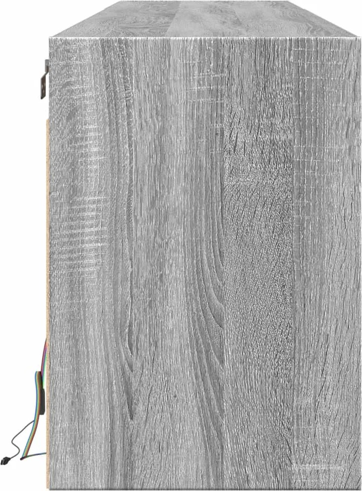 Nástěnná TV skříňka s LED šedá sonoma 180 x 31 x 45 cm 3307938