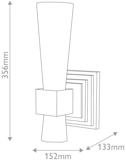 Elstead KRISTY-1WB-DG-OPAL - Nástěnné svítidlo KRISTY 1xE27/40W/230V zlatá