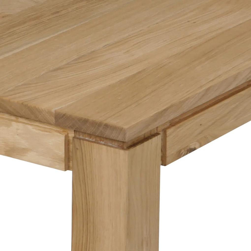 AUTRONIC Stůl jídelní 160x90x75 cm, masiv dub, povrchová úprava olejem