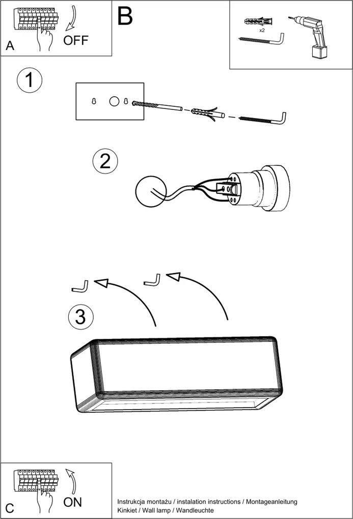 Sollux Lighting Nástěnné keramické svítidlo SUBANI