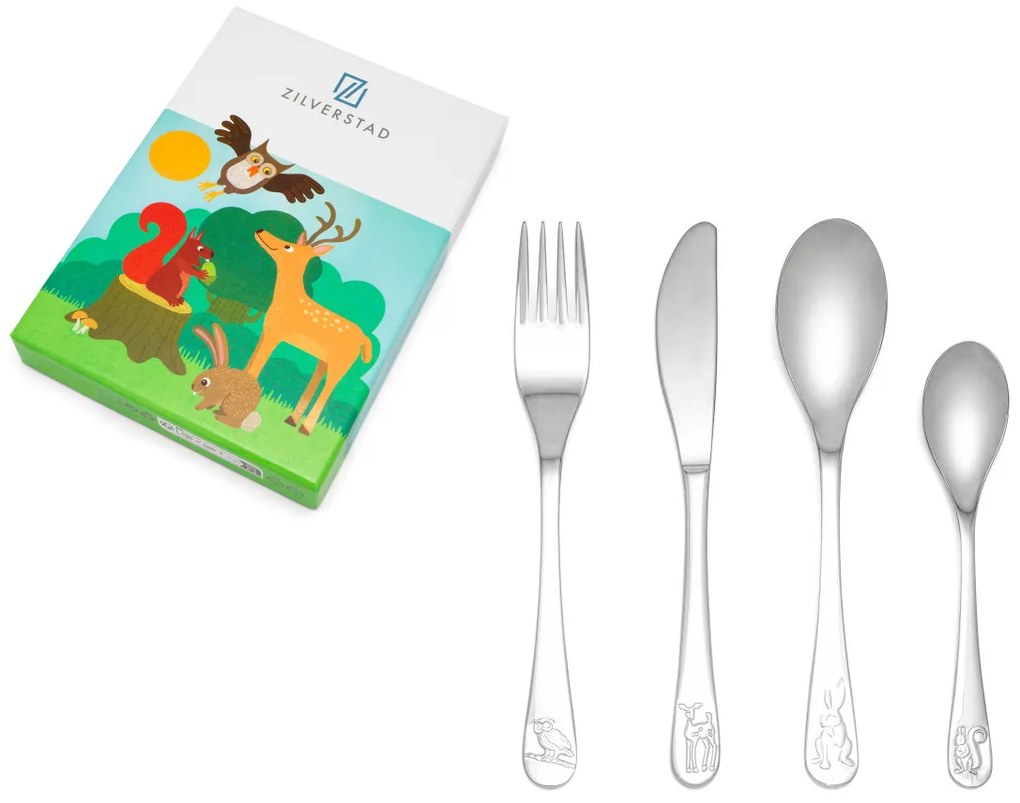 Zilverstad Příbor Forest Animals 4ks
