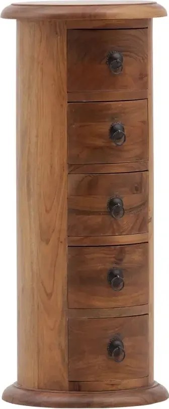 furniture-nabytek.cz - Kulatá skříňka Meridan akácie