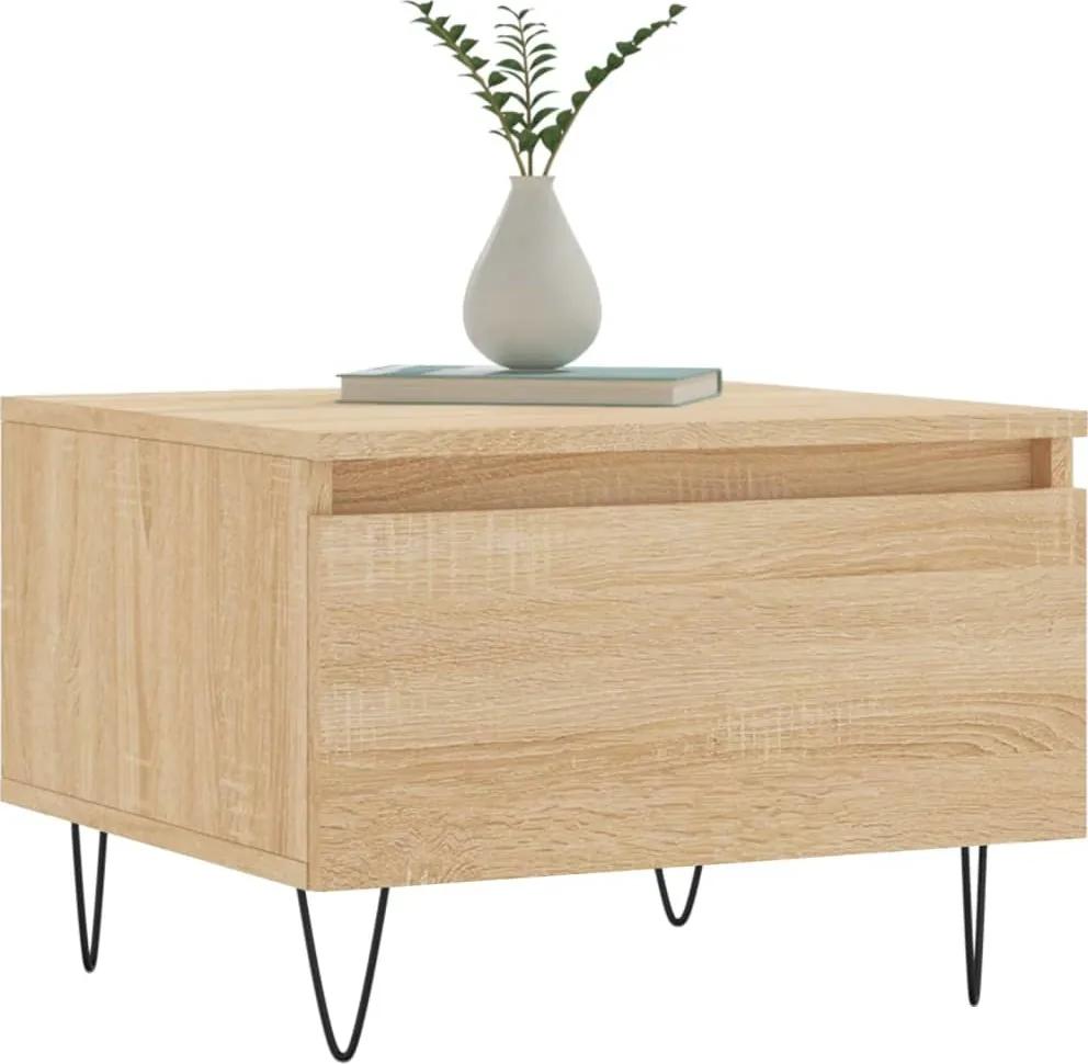 vidaXL Konferenční stolek 50 x 46 x 35 cm kompozitní dřevo [830866] Barva: dub sonoma