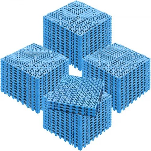 modulární zámkový polštář, 55 balení 30 × 30 cm – Modrá