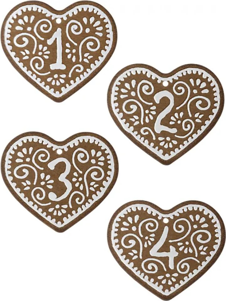 Papírové jmenovky na vánoční dárky Gingerbread Maileg
