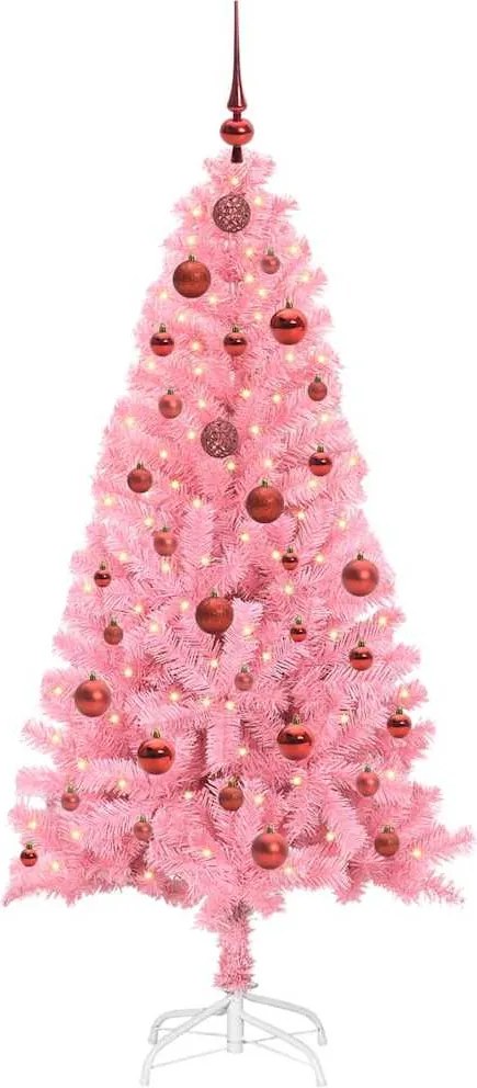 Vánoční stromeček Růžová 150 cm PVC 3396416