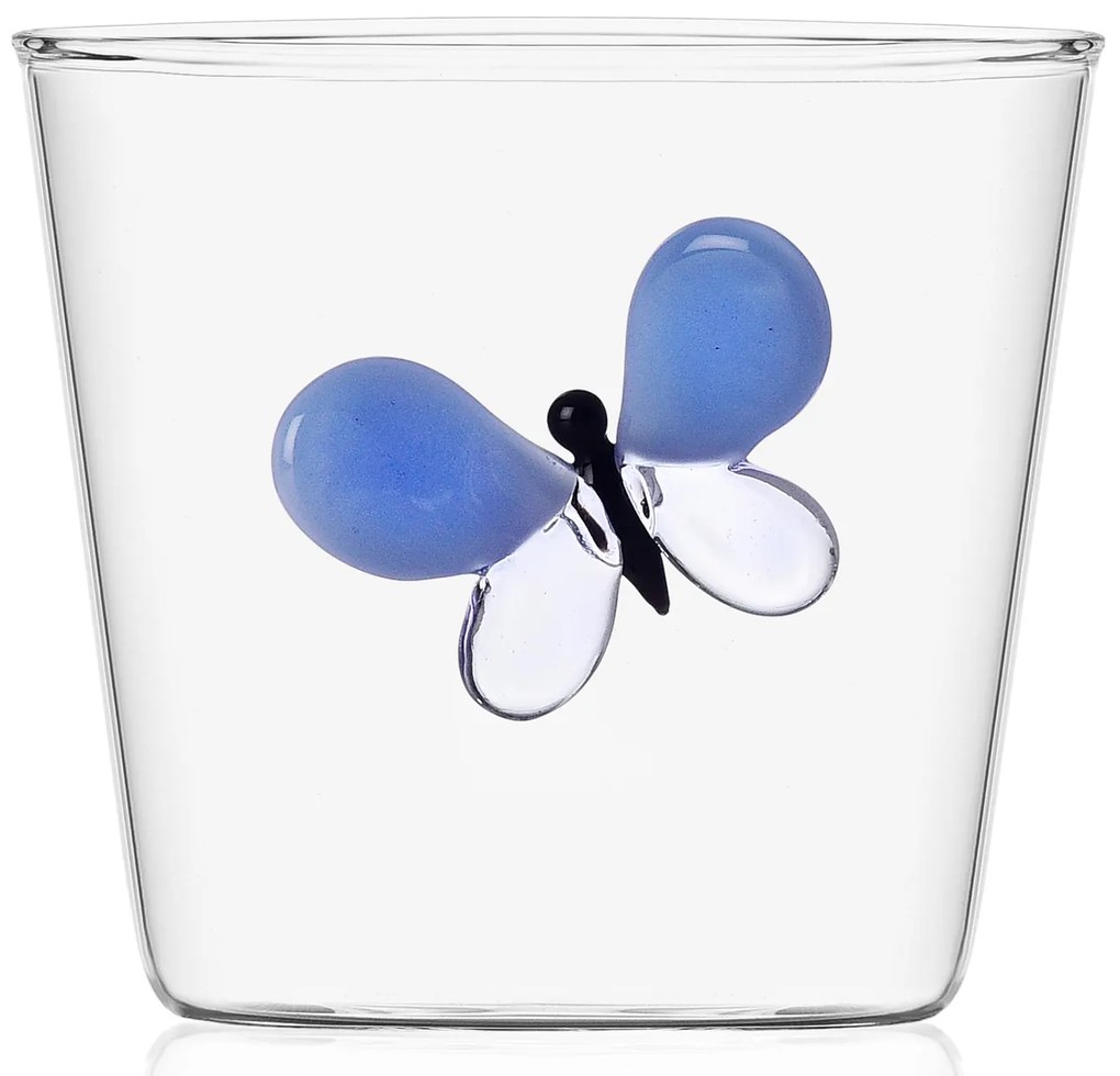 Ichendorf Milano designové sklenice na vodu Garden Pic Nic Tumbler Blue Butterfly