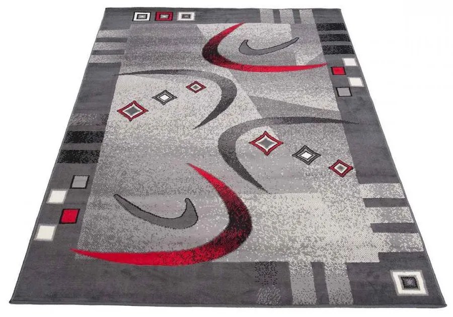 *Kusový koberec PP Bumerang šedý 120x170cm