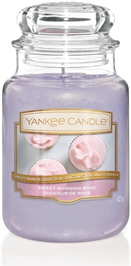 Vonná svíčka Yankee Candle Sweet Morning Rose classic velký 623g/150hod