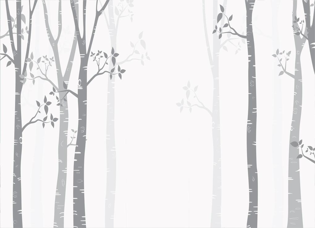 Malvis Tapeta zimní les Vel. (šířka x výška): 216 x 140 cm