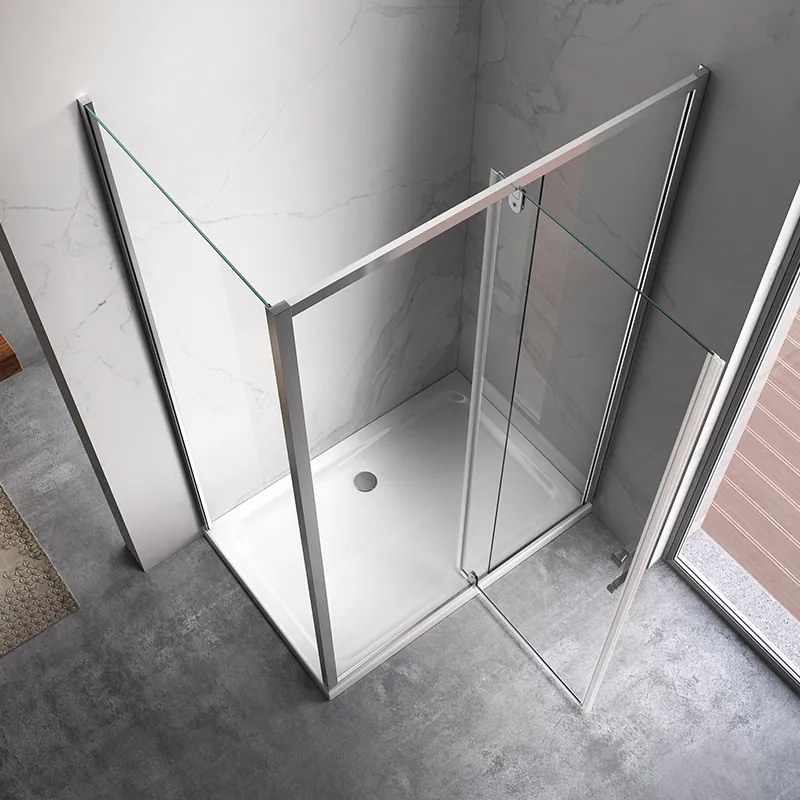 BPS-koupelny Obdélníkový sprchový kout HYD-OK06 120x90 chrom/transparent