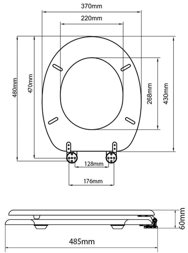 Aqualine, AQUALINE WC sedátko, třešeň, 1705-12