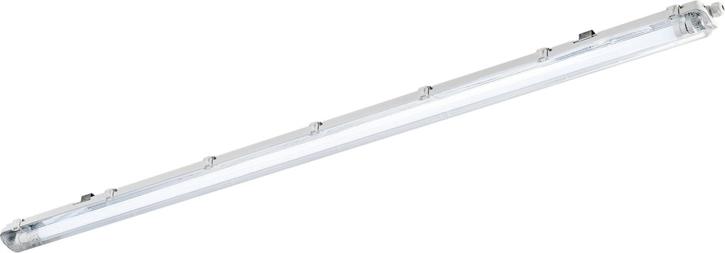 FAN LED-ATLANTIC-1XT8-150 Vodotěsné stropní svítidlo Atlantic Silver LED 1xT8 (zářivka v ceně), IP65, délka 150 cm - FANEUROPE