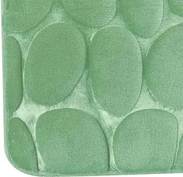 MSV PEBBLES bazalková / Koupelnová předložka / 50 x 80 cm / polyester,