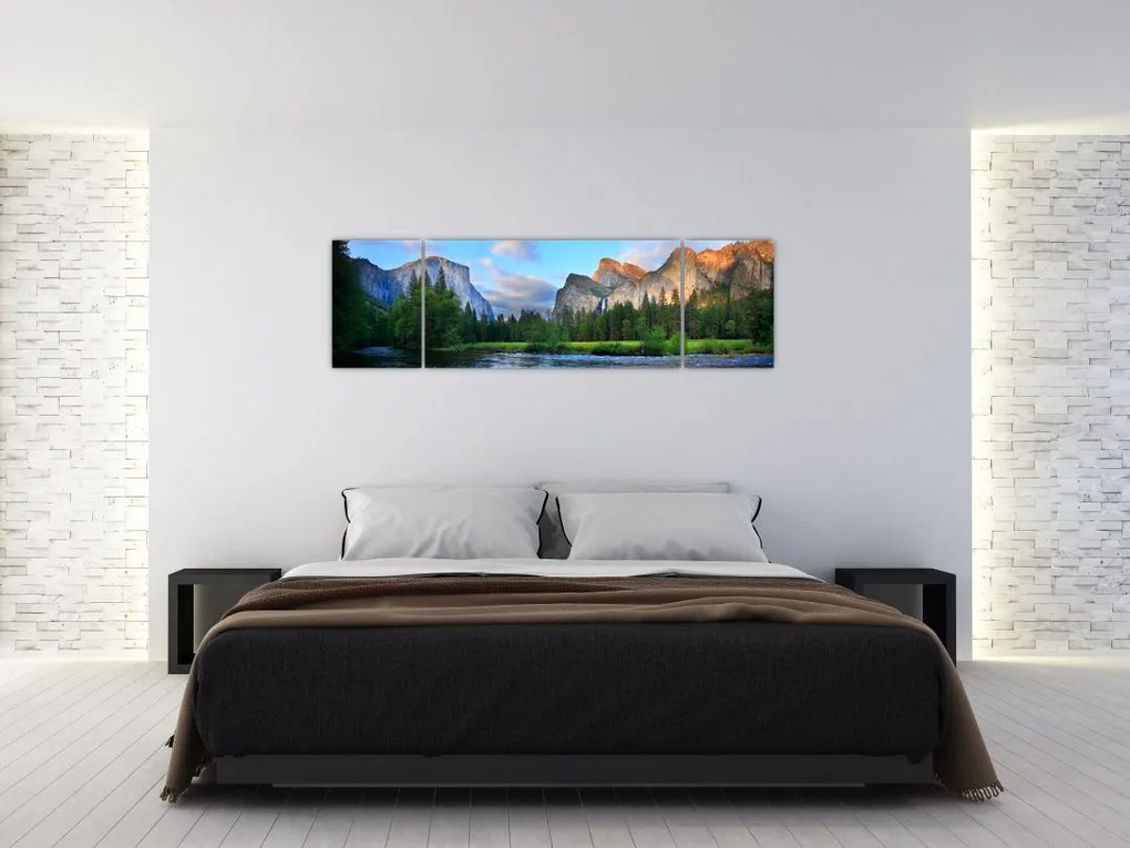 Obraz divoké horské krajiny (170x50 cm)