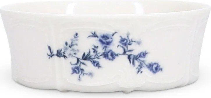Bílá/modrá porcelánová miska 410 ml Retro – BonBistro
