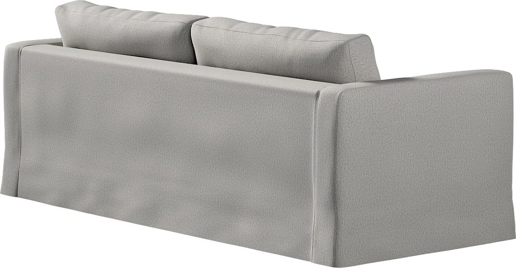 Potah na pohovku IKEA Karlstad 3-místná, nerozkládací, dlouhý barva šedá látka pletený vzor