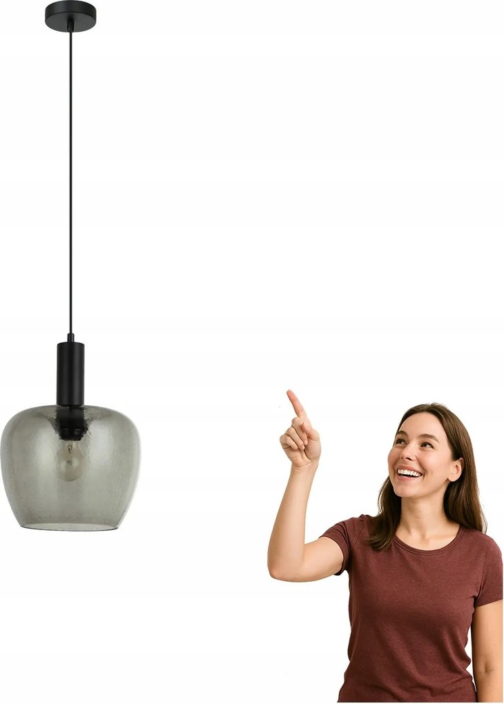 Závěsná lampa Aprica PND-59769-BK-SG Italux