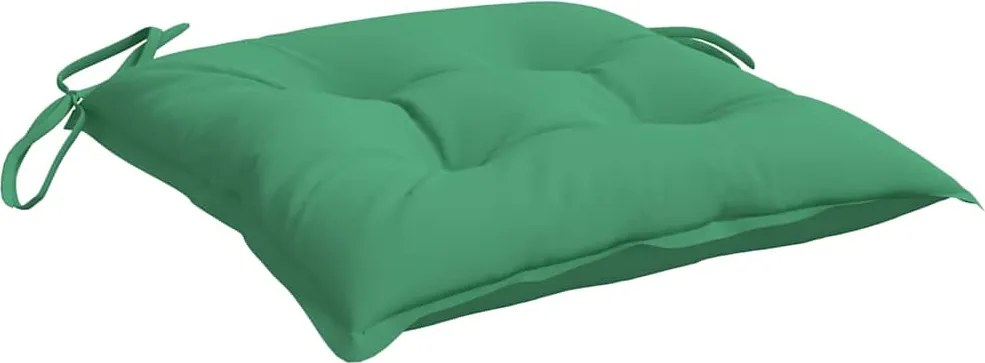 Podušky na židli 4 ks zelené 50 x 50 x 7 cm látka oxford 314912