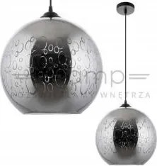 Závěsná skleněná lampa Svítidlo převis koule ball chrom
