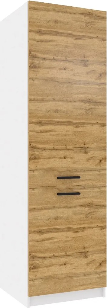 Vysoká kuchyňská skříňka Belini na vestavnou lednici 60 cm dub wotan  TOR SSL60/1/WT/DW/0/B1