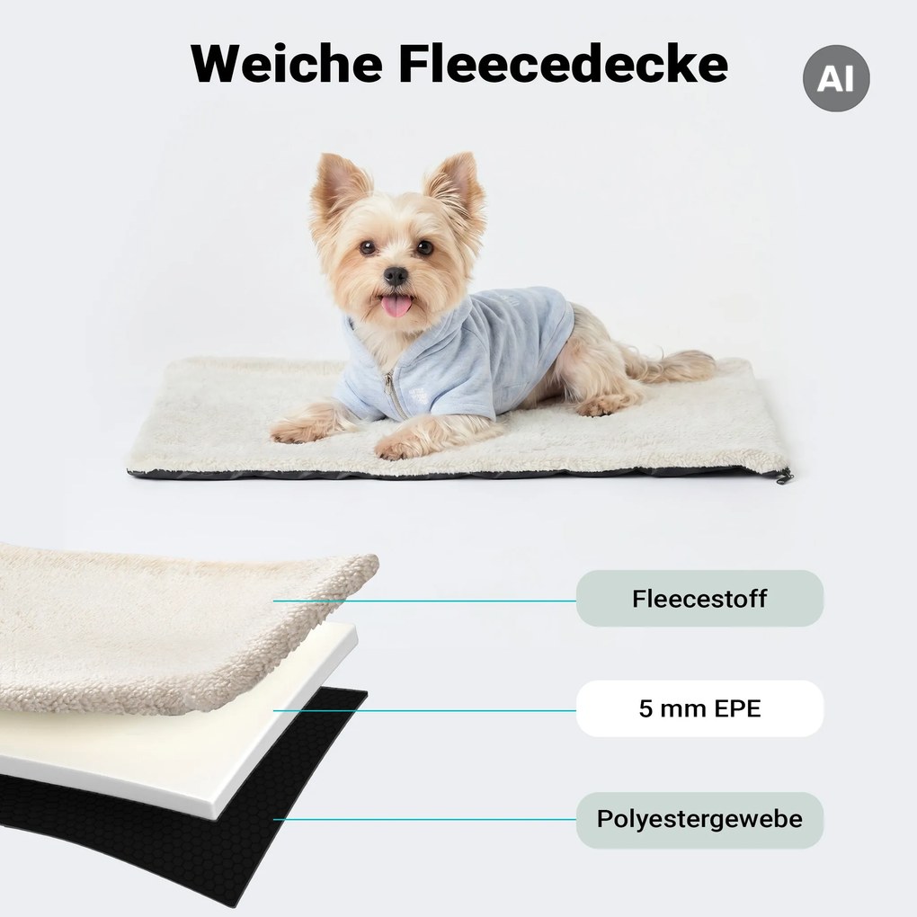 Přepravní box fudajo – 70 × 52 × 50 cm, šedá (63351)