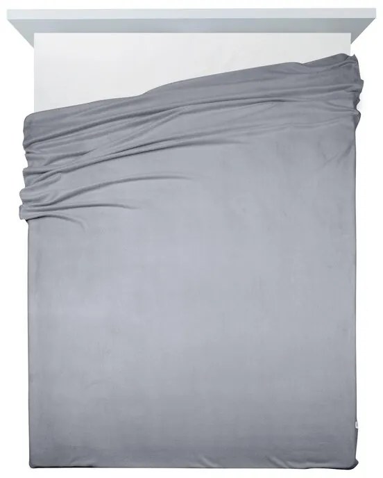 Fleecová deka POLAR 150x200 cm stříbrná