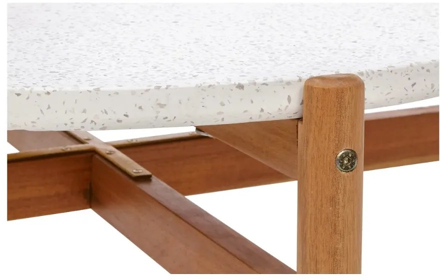 Zahradní konferenční stolek Lapronda 84,5 cm přírodní