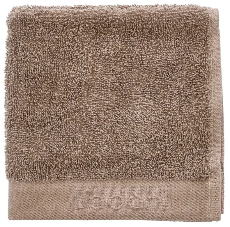 Hnědý froté bavlněný ručník 30x30 cm Comfort – Södahl