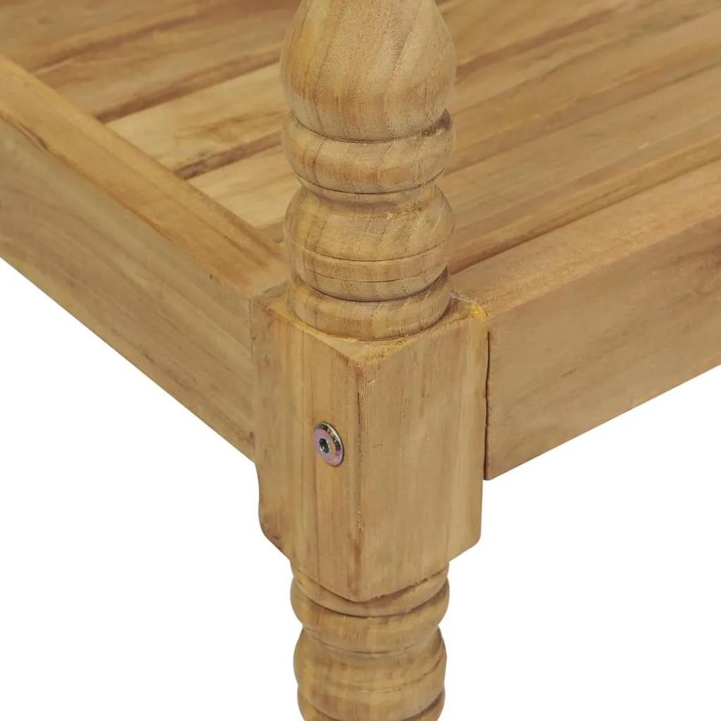 vidaXL Židle Batavia s poduškami 6 ks masivní teakové dřevo [3073337] Barva: krémová