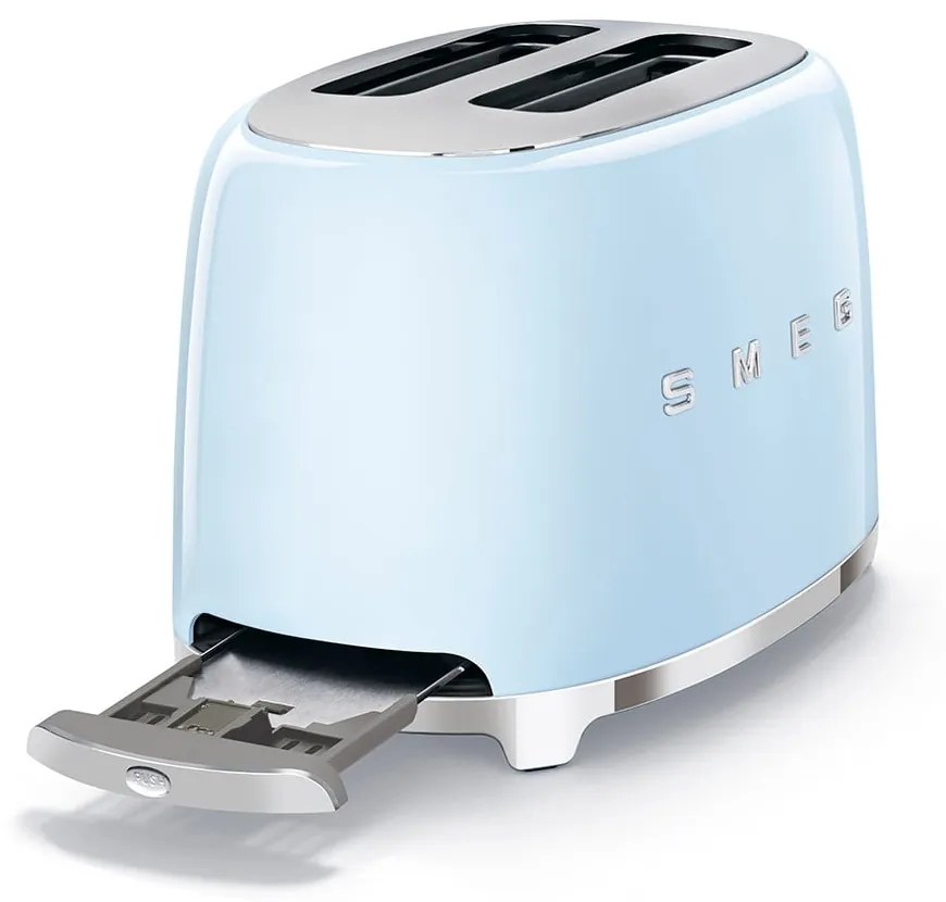 Bledě modrý toustovač SMEG