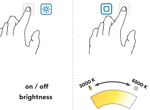 NIMCO ZP 13001VX - LED Koupelnové podsvícené zrcadlo 3000-6500K 70x50 cm IP44