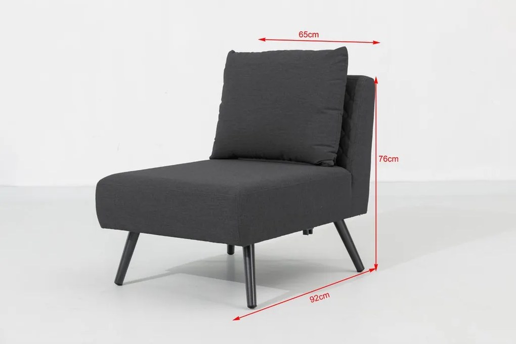 Doppler Melia LIKA-TEX® antracit - luxusní zahradní souprava - Rozbalené zboží (N603)