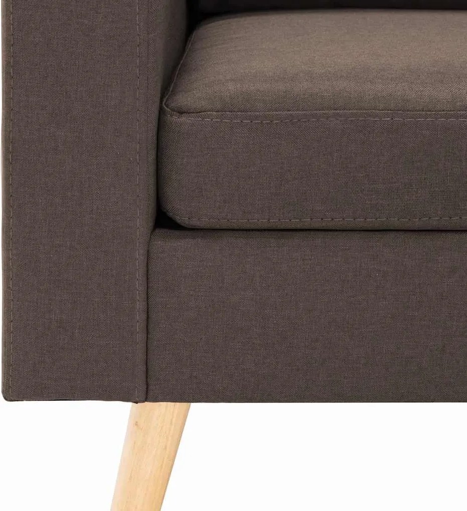 2místná pohovka hnědá textil 288705