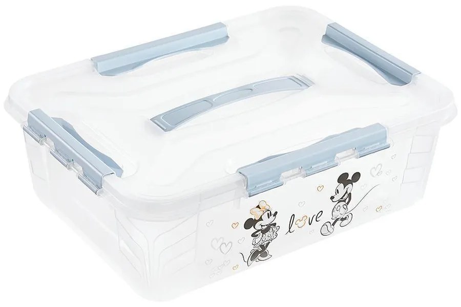 Keeeper Domácí úložný box "Mickey", Modrá M 9,9 l