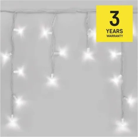 Propojovací vánoční řetěz bez zdroje EMOS Connecting D2CC02 ZY2158 50LED krápníky 3m studená bílá