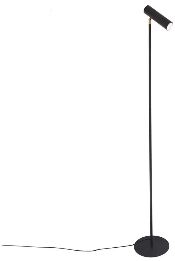 Černá stojací lampa SULION Milan, výška 150 cm