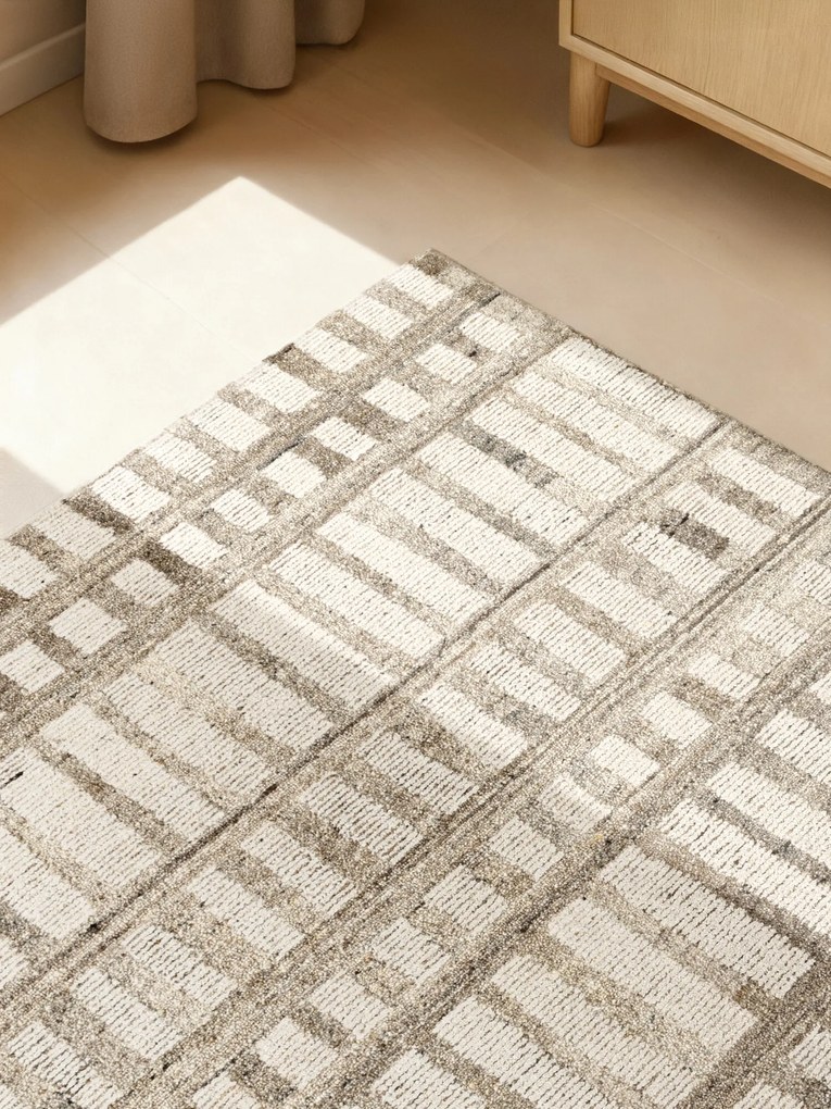Vikosa, Kusový koberec Vikosa Boho 106278 Natural Cream Brown, 80x150, hnědá, ložnice