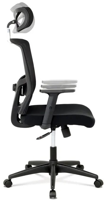 Ergonomická kancelářská židle RELORA - černá síťovina Barva: černá